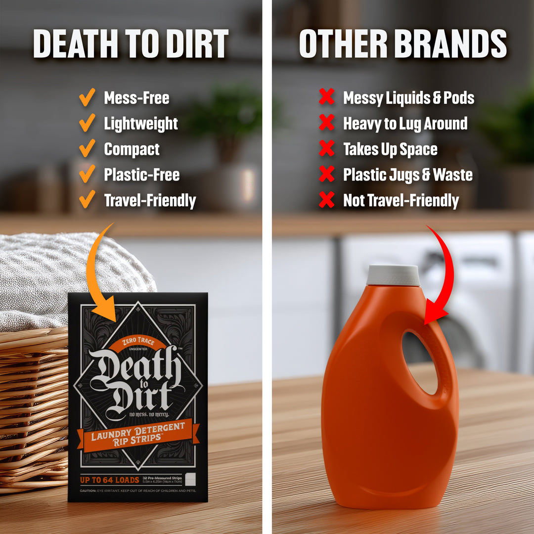 Death to Dirt - Eco-Friendly Laundry Detergent Sheets